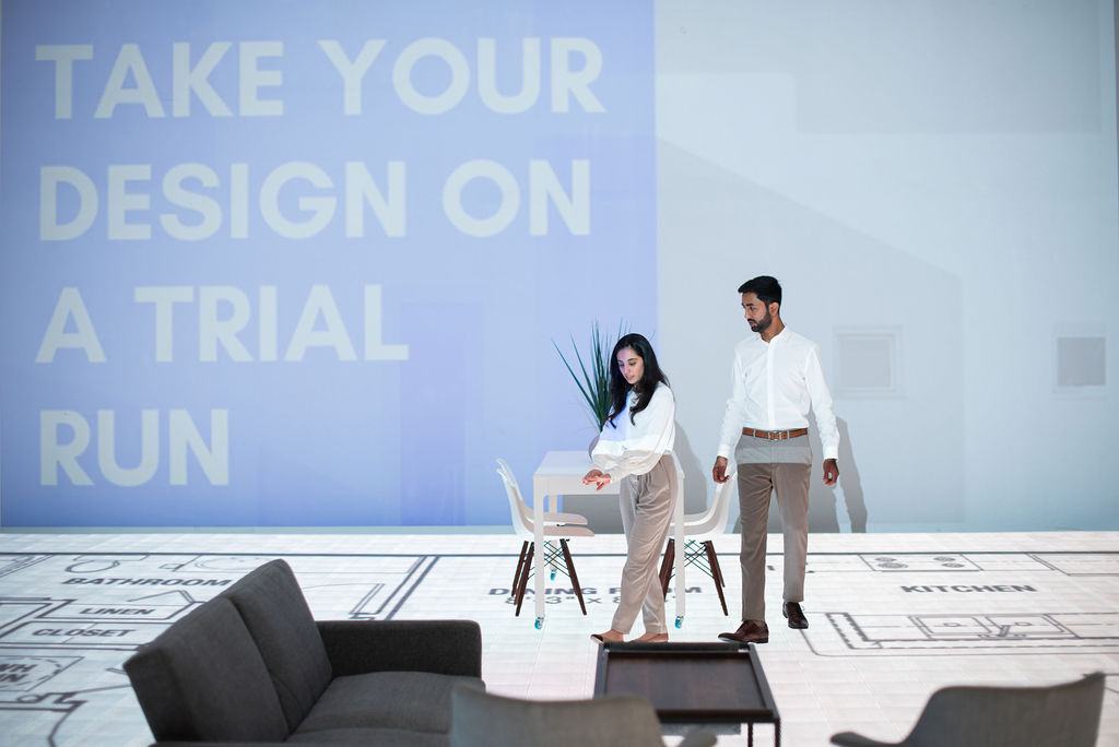 Giant walkable floor plan display opens in Dallas, Texas